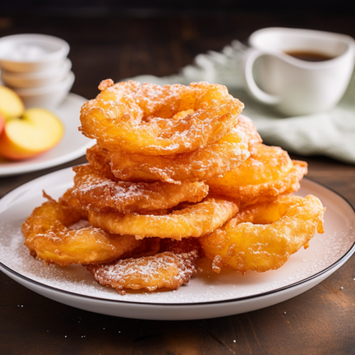 Fried battered apple rings - Quick Homemade Recipes